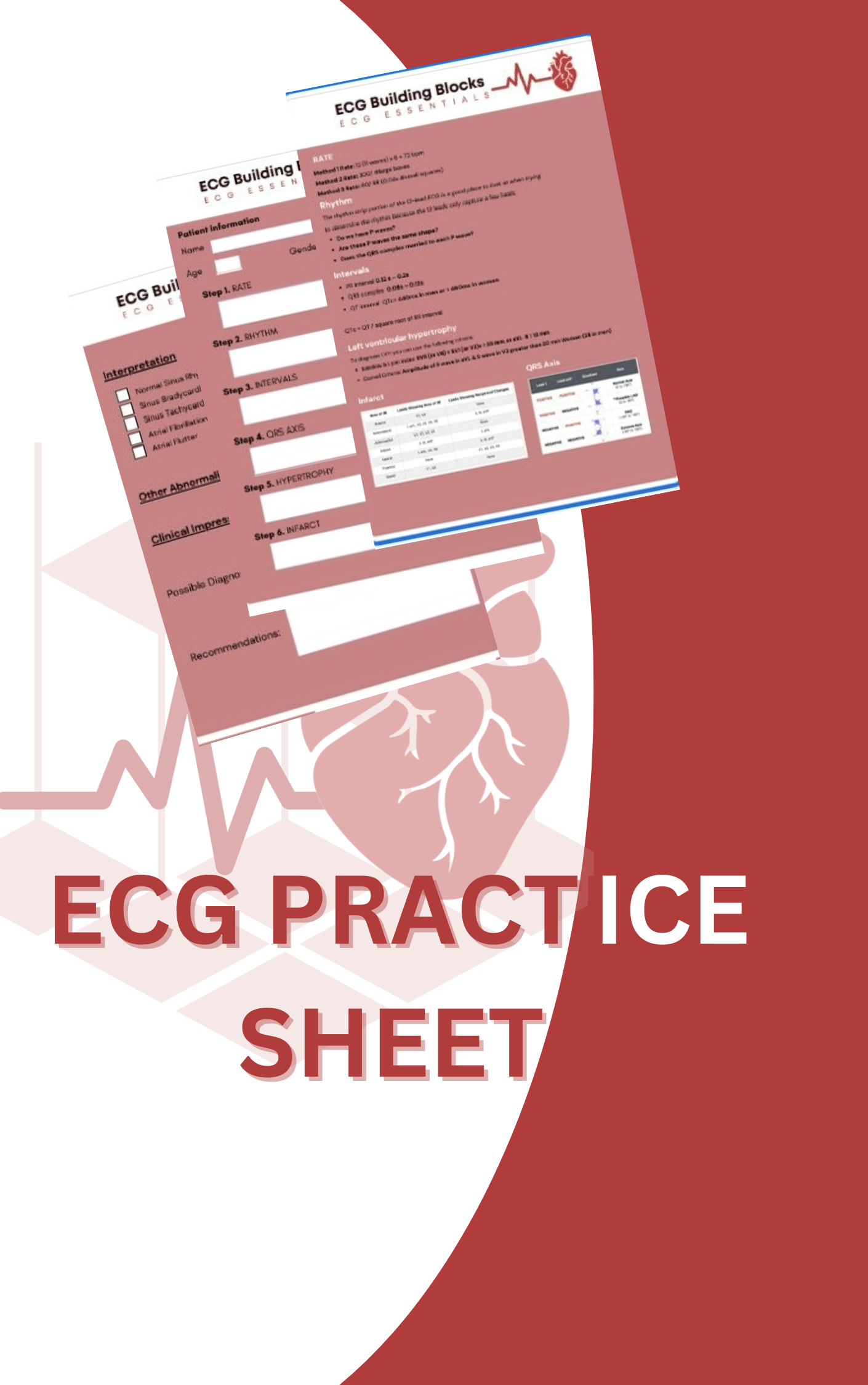 ECG Practice Sheet – ECG Building Blocks